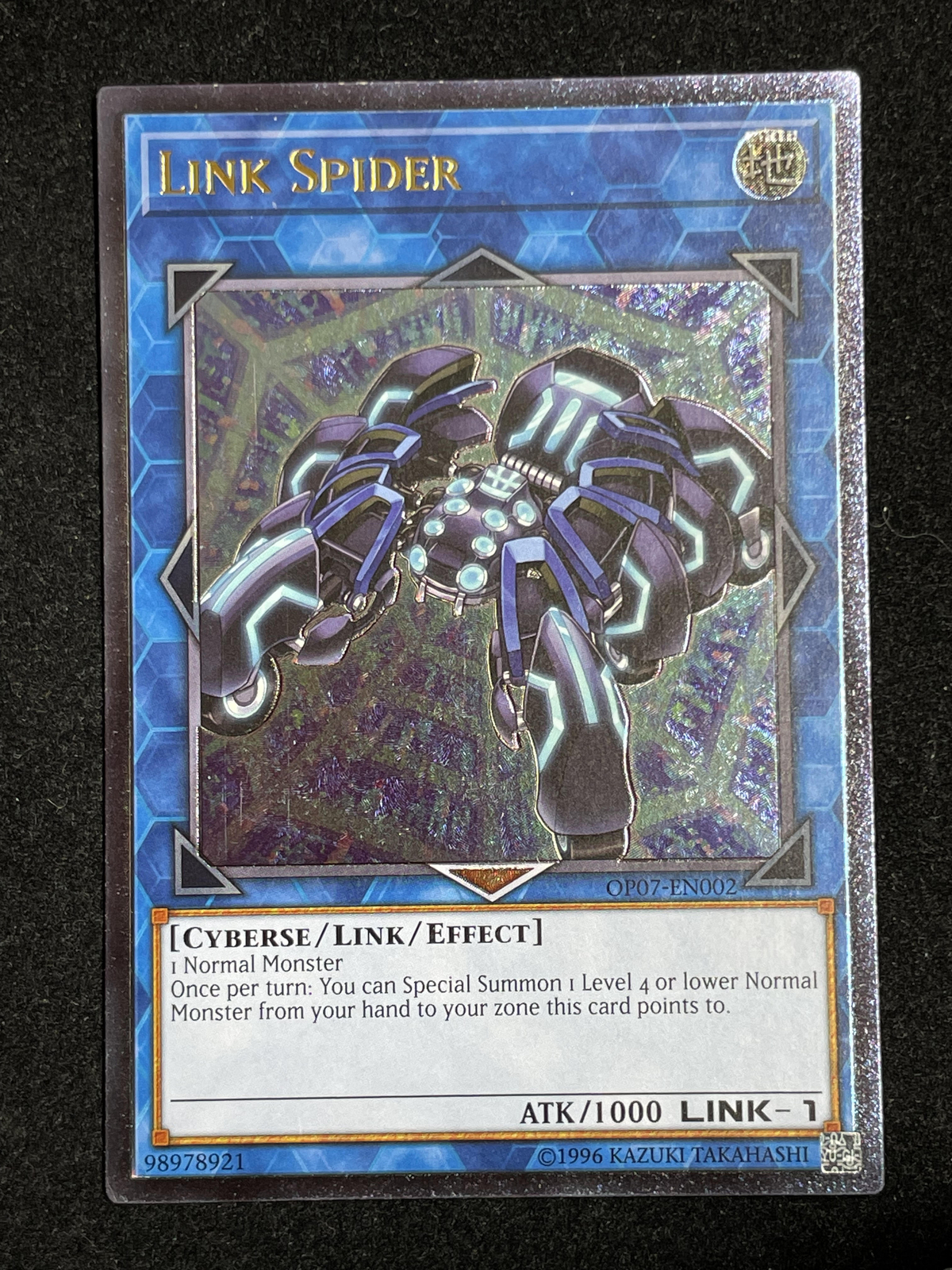 YUGIOH LINK SPIDER ULTIMATE RARE NEAR MINT OP07-EN002 | eBay