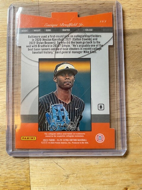 2023 Panini Elite Extra Edition - Enrique Bradfield #23 Prime Numbers B ...