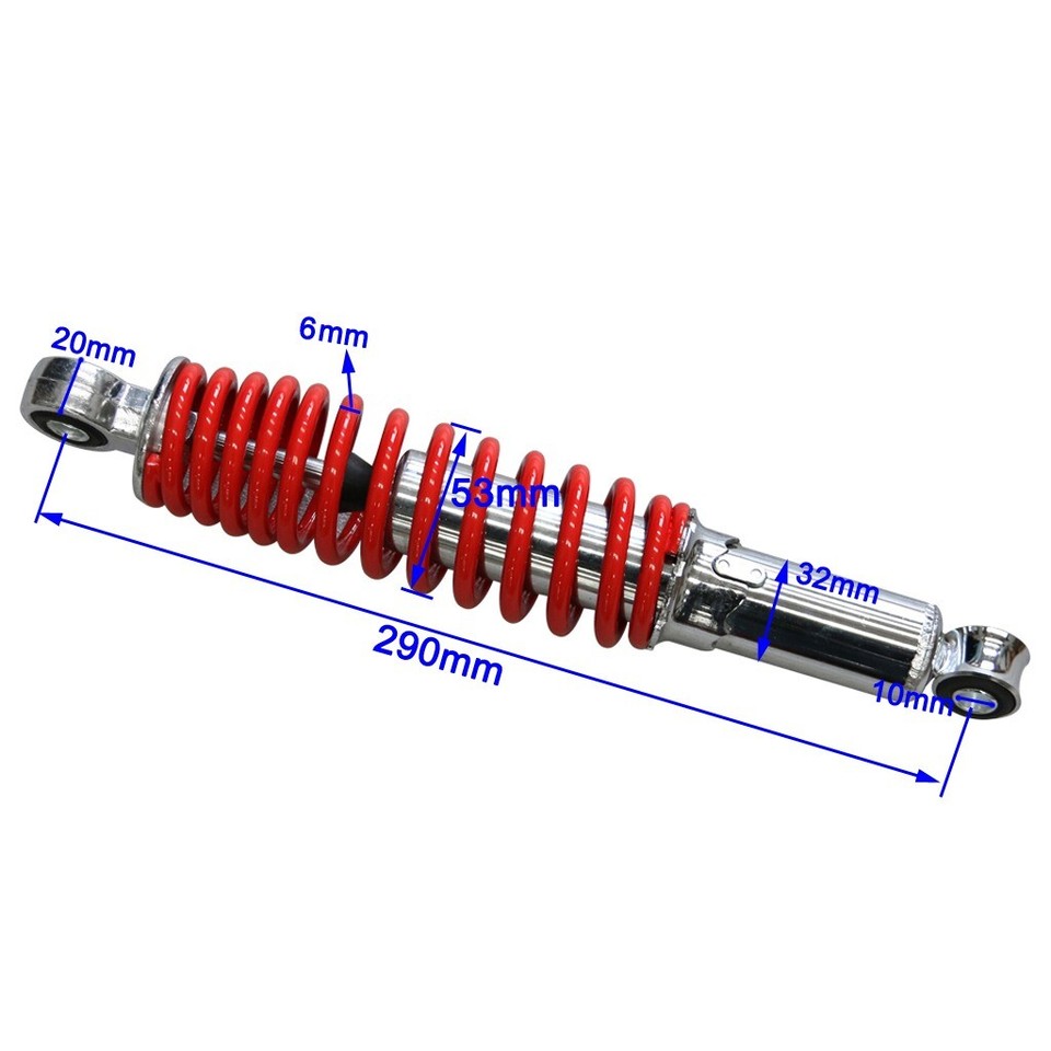 2x 290mm 11.5" Shock Absorber ATV Quad Dirt Bike Buggy 4 Wheeler Golf ...