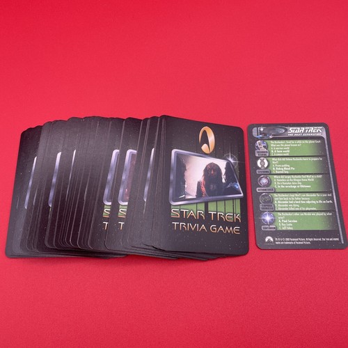 Star Trek Trivia Game 2000 Tin Parts 100 Next Generation cards set ...