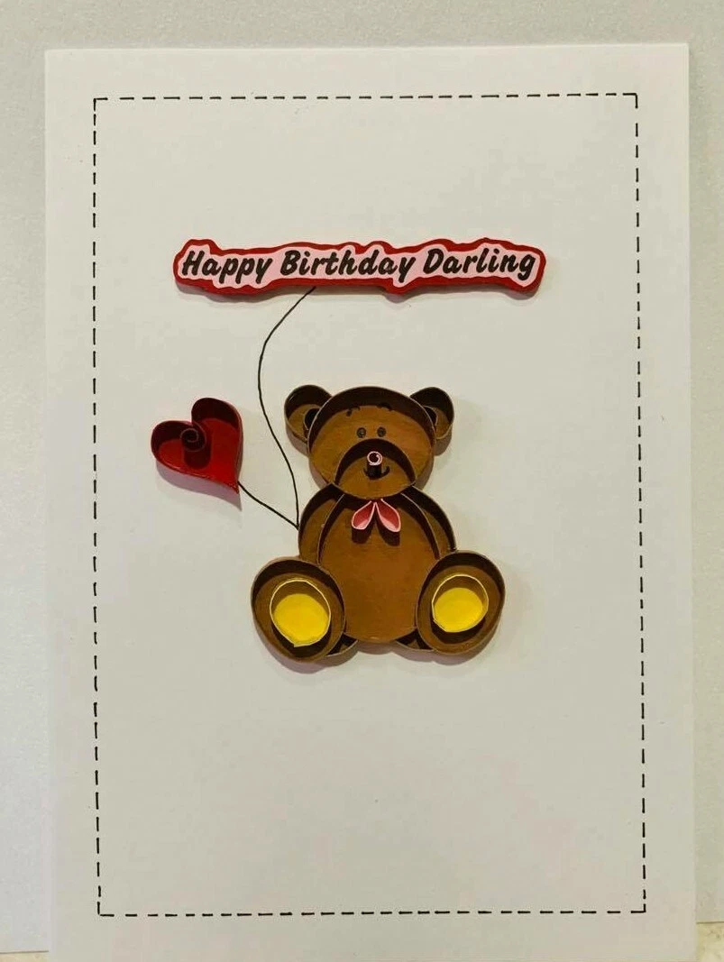 Paper Quilling Teddy Bear
