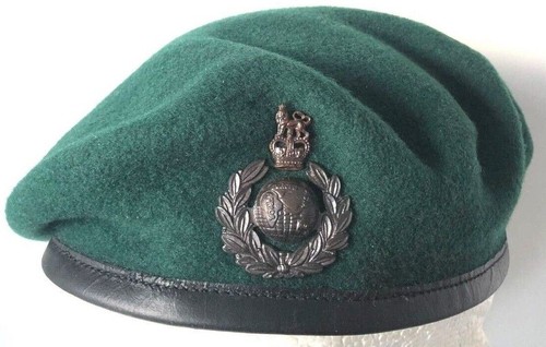 ROYAL MARINES COMMANDO BERET WO1 / OFFICER & MOD BRONZE CAP BADGE RM SFSG SBS | eBay