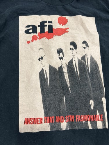 Vintage AFI T-Shirt 90s Punk HC Tee 1995 Answer That And Stay ...