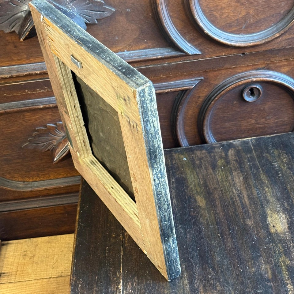 Restored Antique Soft White Chippy Floral Ceiling Tin Framed Art | eBay