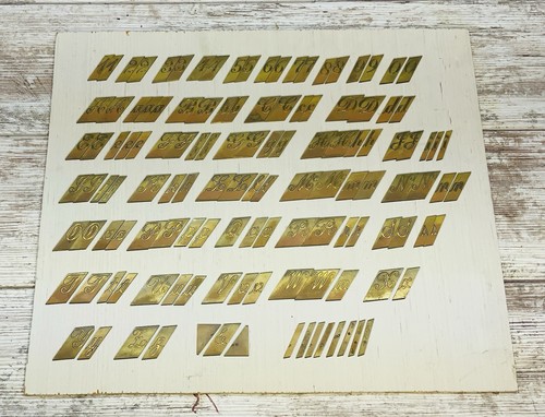 New Hermes Contemporary Cursive Script Brass Engraving Fonts Plates ...