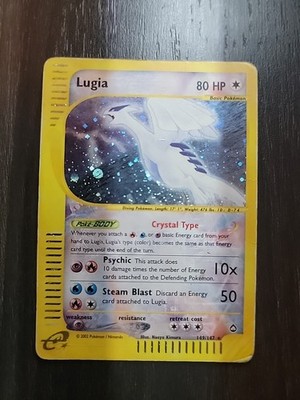 Pokémon Crystal Lugia Aquapolis Holo TCG Card 149/147 Rare E Reader | eBay