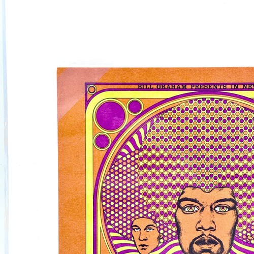 Jimi Hendrix Bill Graham Postcard Fillmore East Second Printing BG-7 ...