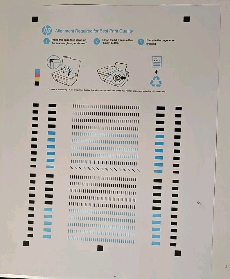 HP DeskJet 4158e Inkjet Color All-in-One Printer. Needs Ink. Less Than ...