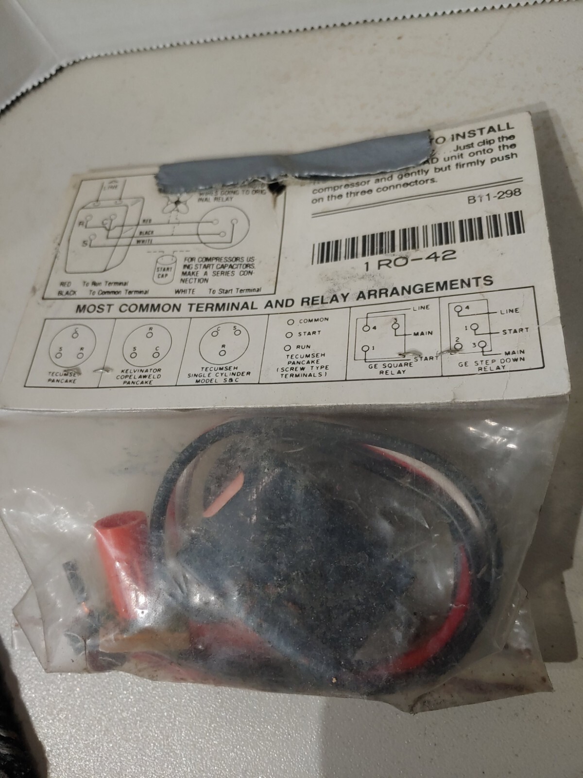 SUPCO RO42 QUICK REPLACEMENT RELAY / OVERLOAD COMBINATION 1/4- 1/3 H.P ...