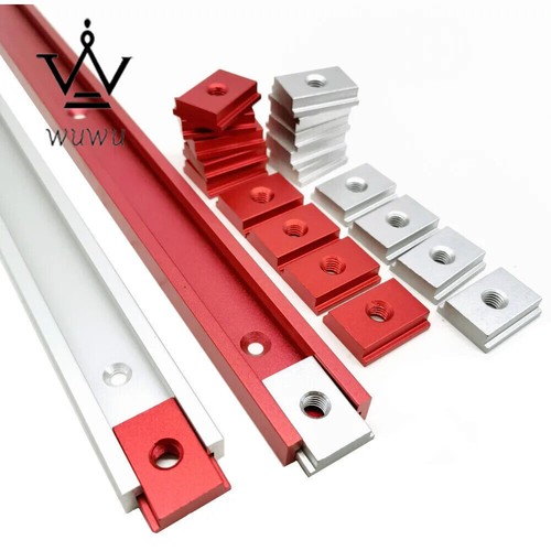 T-Slot Miter Track Jig Aluminium Alloy Woodworking Fixture Sliding ...