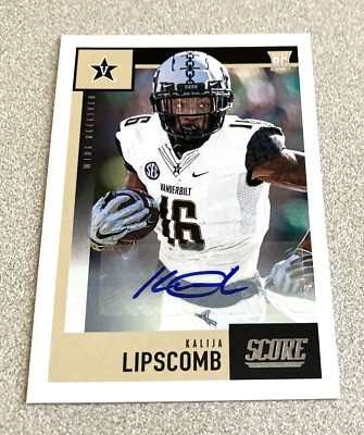 2020 Panini Score RC Auto #434 Kalija Lipscomb Vanderbilt | eBay