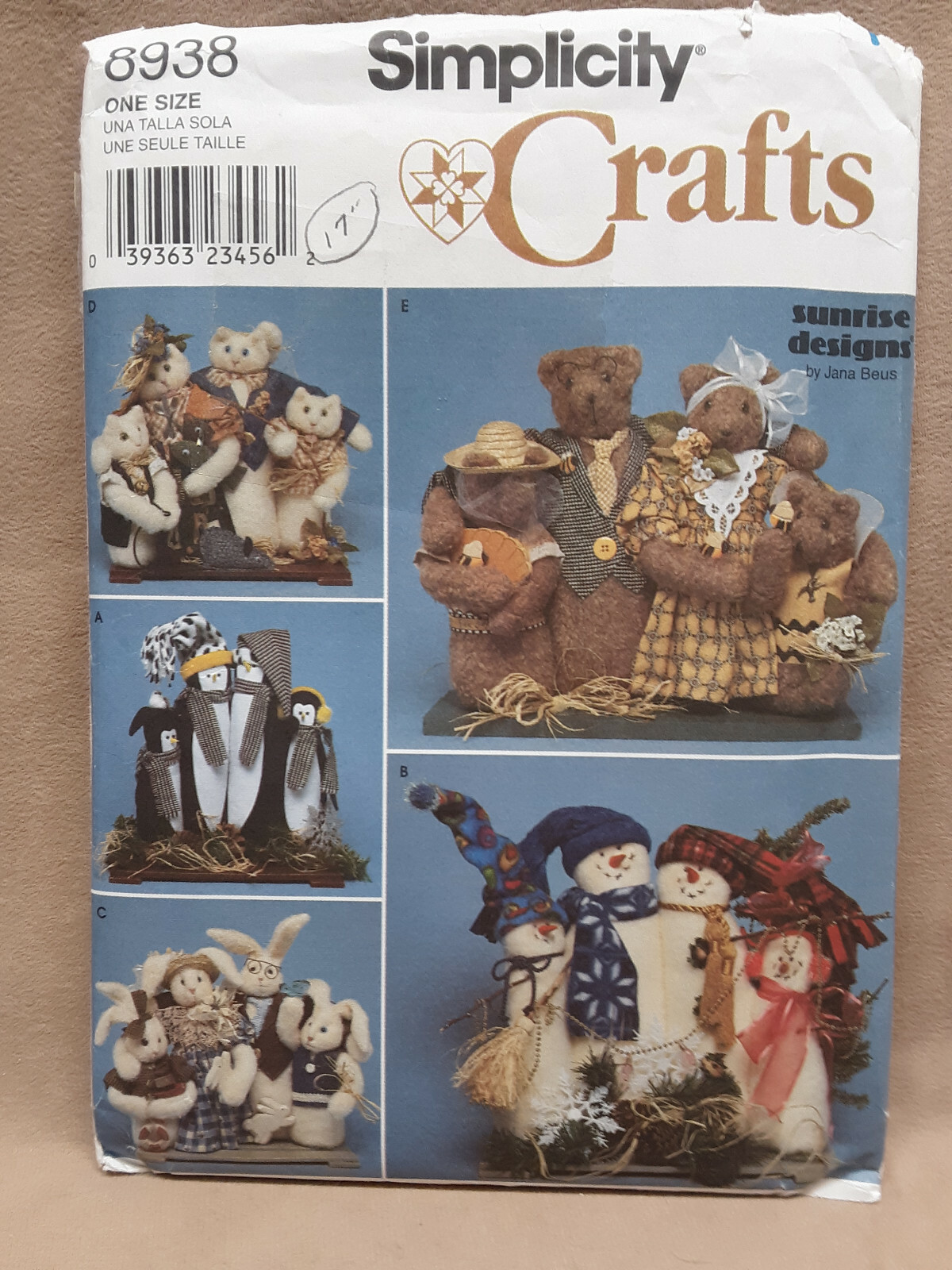 Simplicity 8938 Sewing Pattern for 17" Doll Families - UNCUT | eBay