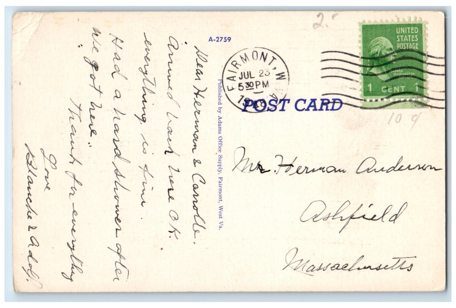 1948 Fairmont WV, Watson Building Home First National Bank In Fairmont Postcard | eBay