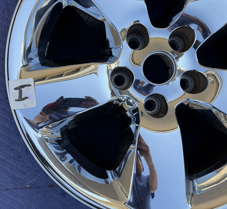 (1) 20" DODGE RAM 1500 FACTORY OEM 5 LUG CHROME CLAD ALLOY WHEEL RIM ...