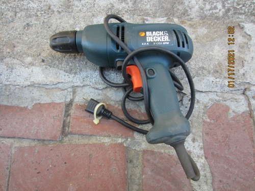 Black and Decker Corded Drill 4.5A 0-1350 RPM DR220 10MM Type 2, Used ...