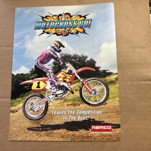 Original 1997 11- 8.5'' Motocross Go Namco ARCADE VIDEO GAME FLYER | eBay
