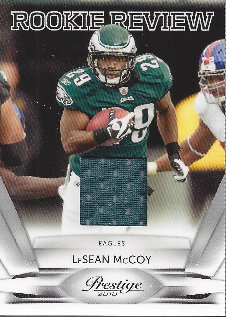 2010 Prestige Rookie Review Materials #6 LeSean McCoy Jersey - NM-MT | eBay