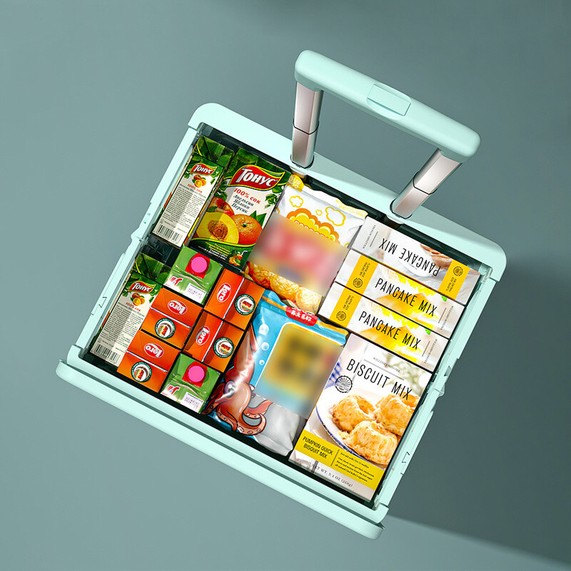 Foldable Trolley Crate Boot Cart Mobile Shopping Camping Picnic Storage ...