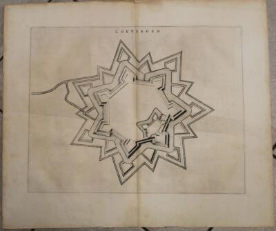 Pre-1900 - Antique Original Copper Engraving City Map