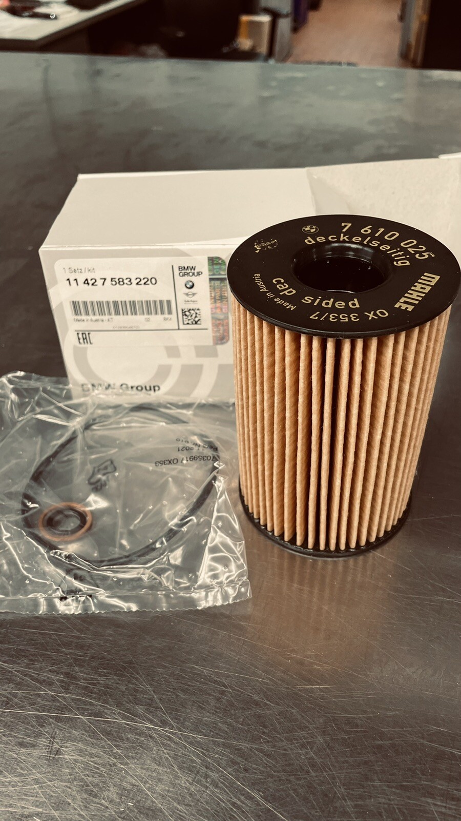 Genuine BMW Engine Oil Filter 11427583220 | Rubber | Easy Installation ...