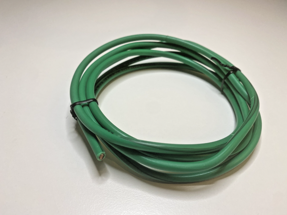 10 Ft Green 10 AWG Solid Copper Wire - 10 Gauge Green Ground Wire | eBay