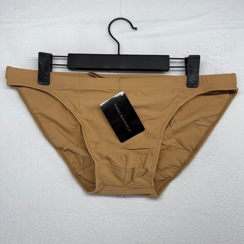 Todd Sanfield Swim Brief Men's Large Brown Sand Tan Freestyle Micro ...
