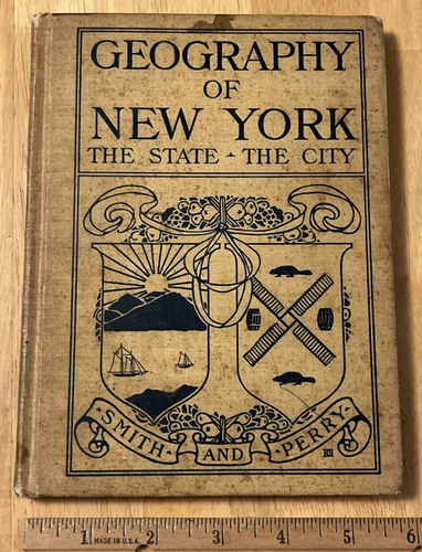Vintage Geography of New York The State-The City-1904 History Book ...