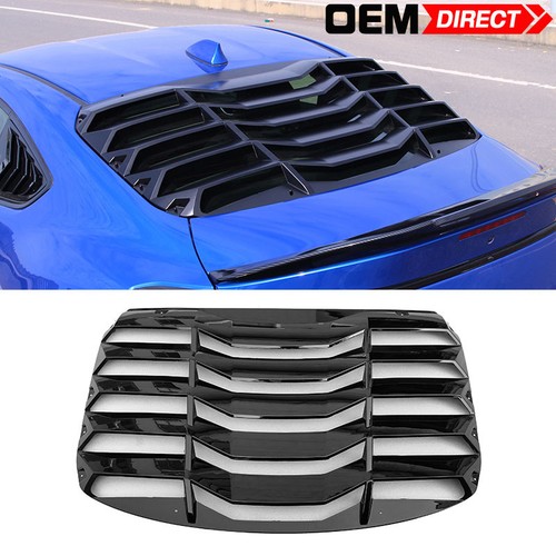 Fits 22-24 Subaru BRZ Toyota GR86 Rear Window Louver Cover Gloss Black ...