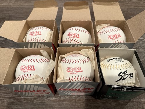 Lot of 6 Brand New Dudley Softballs ASA Official 12 inch White U12 | eBay