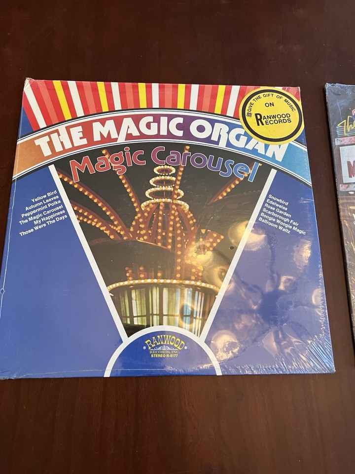 The Magic Organ Lot Of 2 Vintage Vinyl Albums Magic Carousel And Movie ...