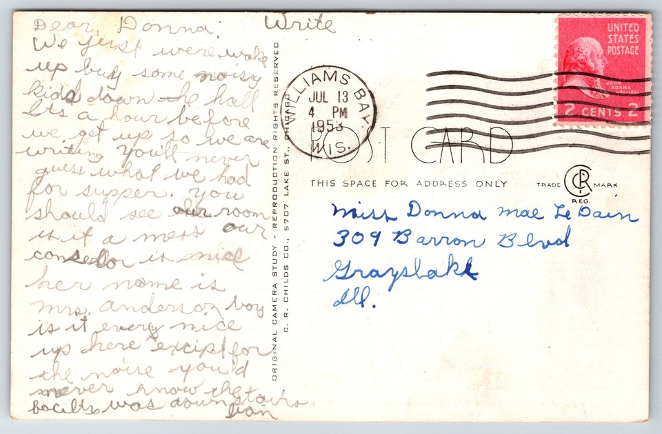 Williams Bay WI~Conference Point Camp~Vesper Hill Cross~Lake Geneva~53 ...