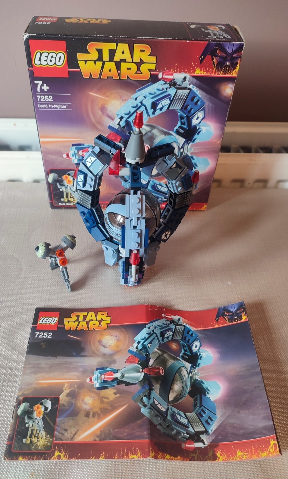 Lego Star Wars Droid Tri-Fighter 7252 Boxed + Instructions 1 Piece ...