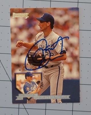 1994 Donruss #386 Rusty Meacham (Kansas City Royals) autographed ...