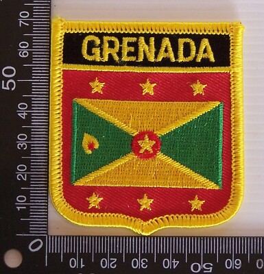 VINTAGE GRENADA EMBROIDERED SOUVENIR PATCH WOVEN EMBLEM CLOTH SEW-ON BADGE | eBay