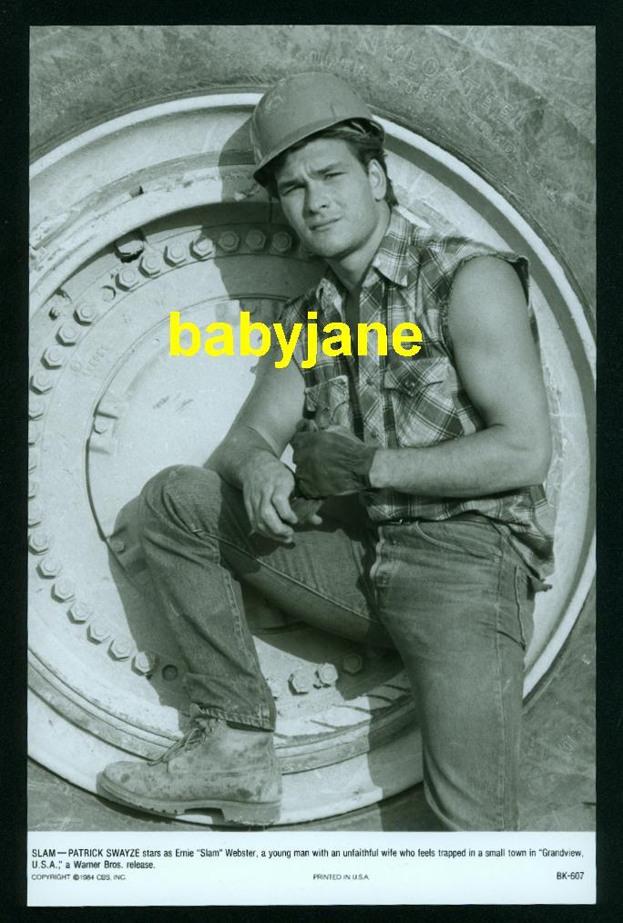 PATRICK SWAYZEE VINTAGE 6X9 PHOTO CONSTRUCTION WORKER BEEFCAKE 1984 ...