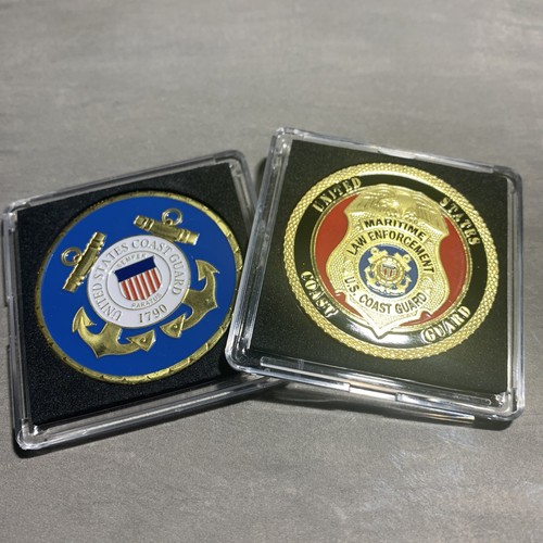 MARITIME LAW ENFORCEMENT Challenge Coin USCG-US Coast Guard Gold New ...