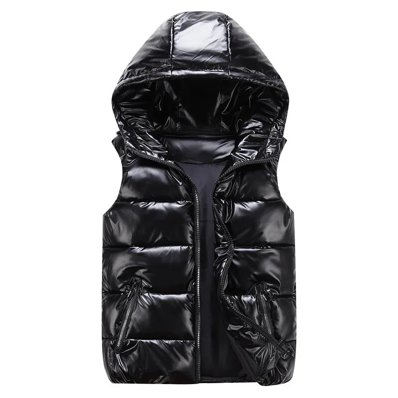 Autumn Winter Shiny Vest for Boy Waterproof Boy Sleeveless Jacket 3-20 ...