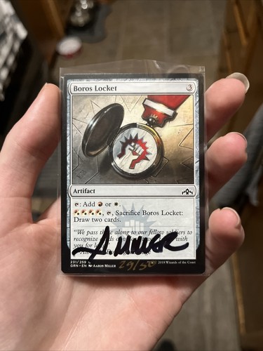 MTG Boros Locket Guilds of Ravnica Artist Proof Signed 29/50 | eBay