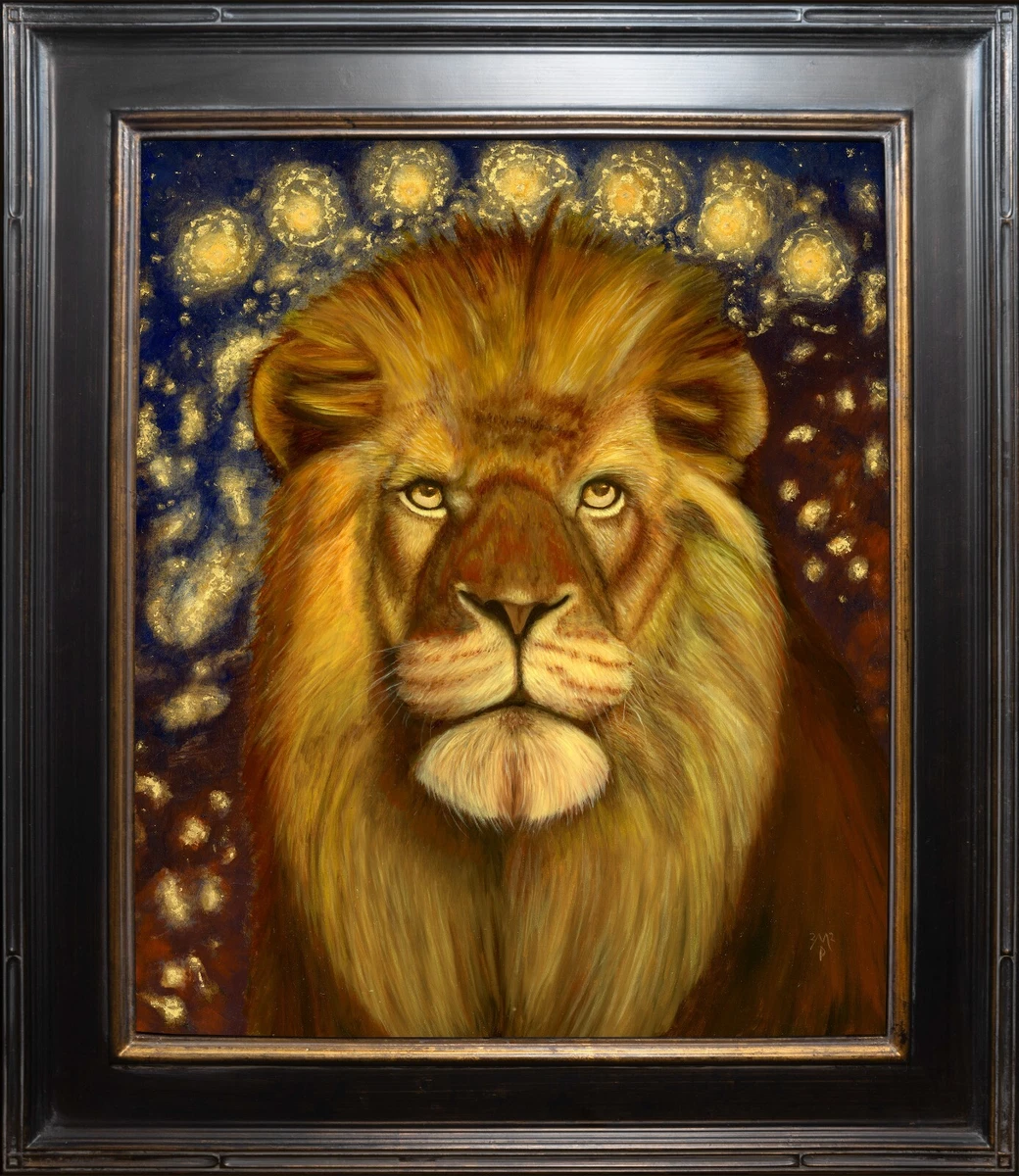 Lion Oil Painting