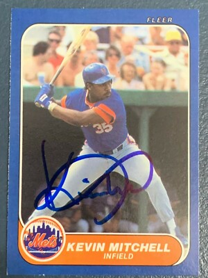 KEVIN MITCHELL NEW YORK METS ROOKIE SIGNED 1986 FLEER UPDATE CARD | eBay