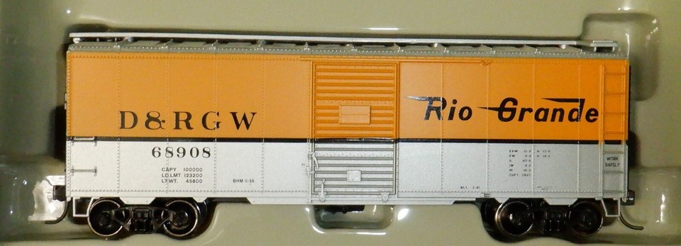 Athearn HO scale Rio Grande 40' Box Car #68908 - 70385 | eBay