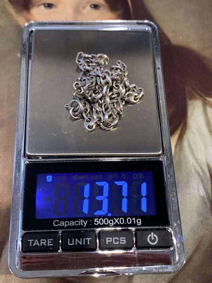 Vintage 925 Sterling Silver Gucci Link Necklace Chain 13.7 Grams | eBay ...