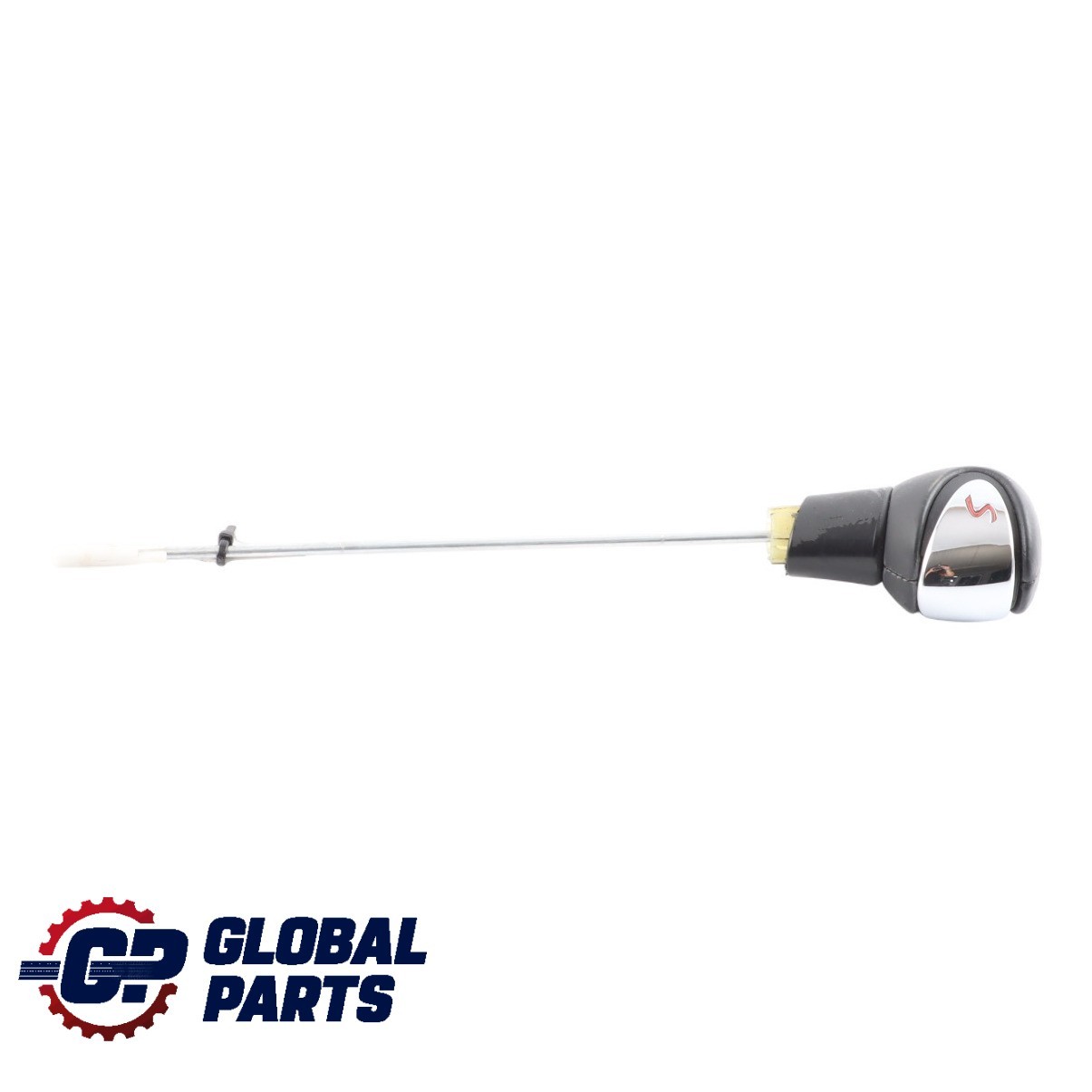 Gear Knob Mini Cooper S R55 R56 Leather Chrome Shift Ring Lever Grip ...