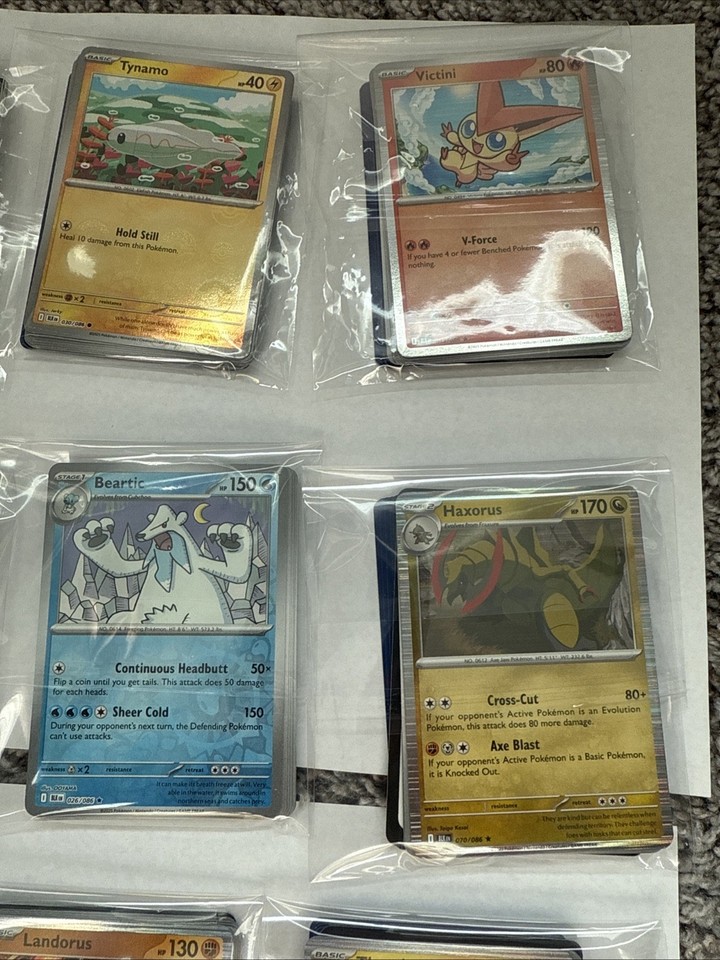 Pokemon Tcg 150+ Bulk Lot Black Bolt Holo Reverse Ex Poke Ball Energy ...