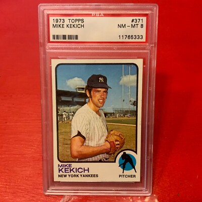 1973 Topps Mike Kekich #371 *Yankees* PSA 8 NM-MT | eBay