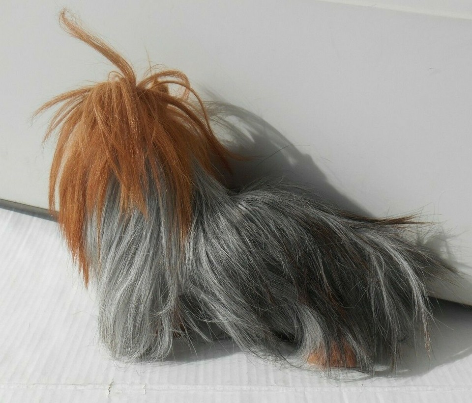 Vintage Handmade Yorkie Dog Real Horse Hair Fur/Life Like Eyes. Rare ...