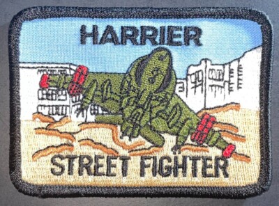 USMC Harrier Street Fighter Patch Iron-On New B706 | eBay