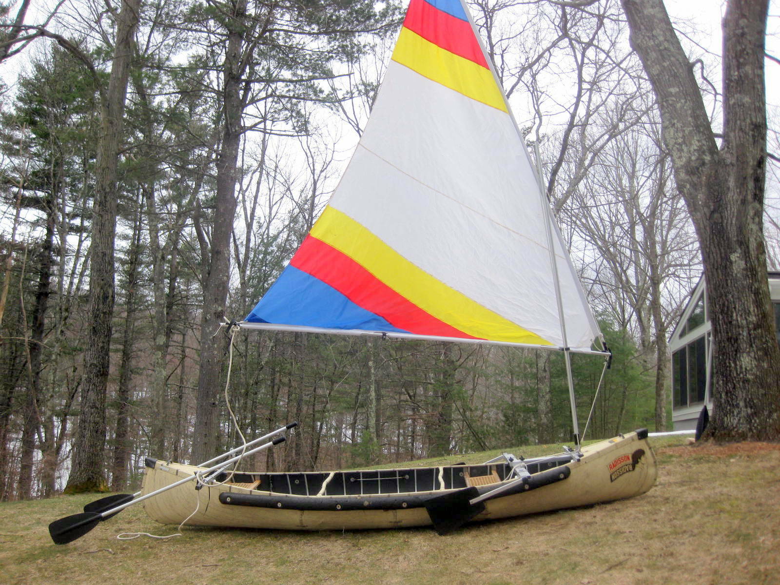 Folding Canoe Sail Kit - Easy On, Easy Off, Easy Storage, Easy ...