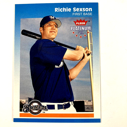 Richie Sexson 2002 Fleer Platinum Card #217 MLB Milwaukee Brewers | eBay
