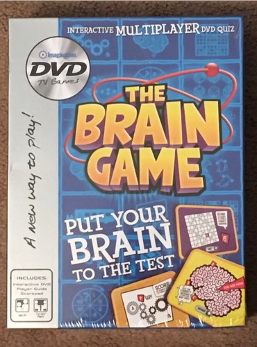 Imagination The Brain Game Interactive Multiplayer DVD TV Games, Sealed ...